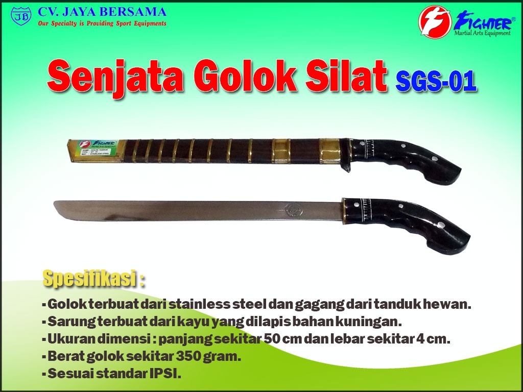 Senjata Golok Pencak Silat SGS-01 - FIGHTER - Martial Art