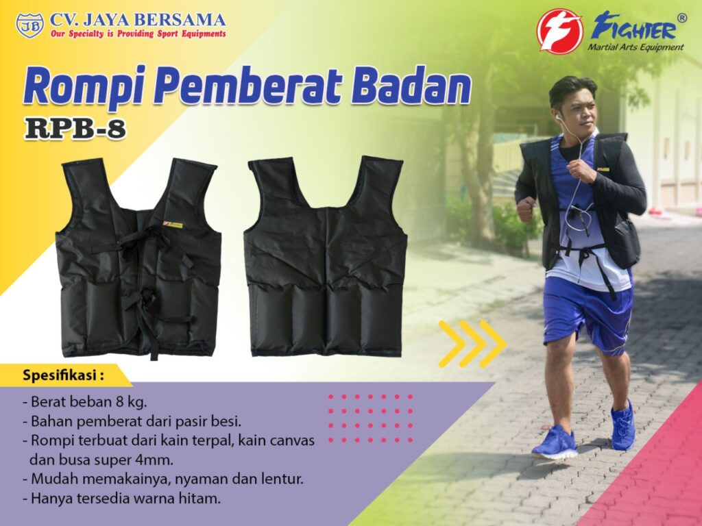 Rompi Pemberat Badan 8kg RPB-8 - FIGHTER - Martial Art